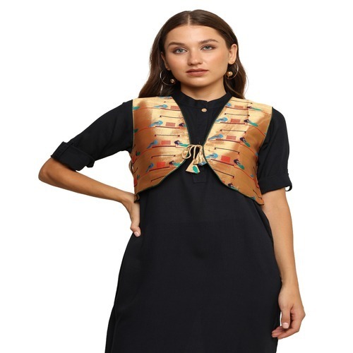 Double Peacock Paithani Jacket for Women – Kanira - Kanira Fashion